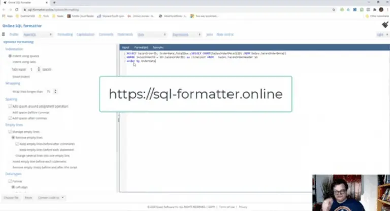 Automatically Format Your SQL - Essential SQL Automatically Format Your SQL - Essential SQL